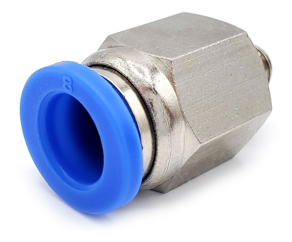 10 Pz De Conector/racor Rápido Neumático Recto M6 X 8mm | Instrutek